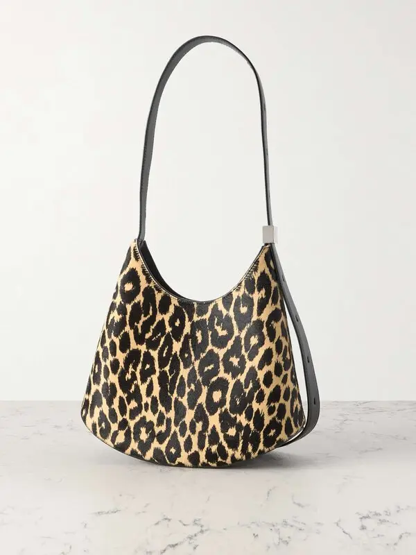 JIL SANDER Eldorado Small Leopard-print Shoulder Bag