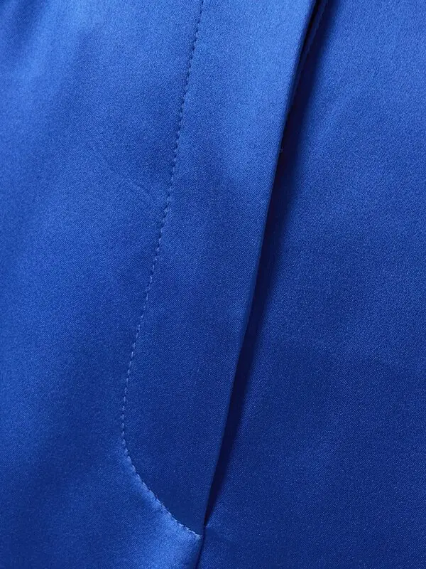 Gabriela Hearst Norman Belted Silk-satin Straight-leg Pants
