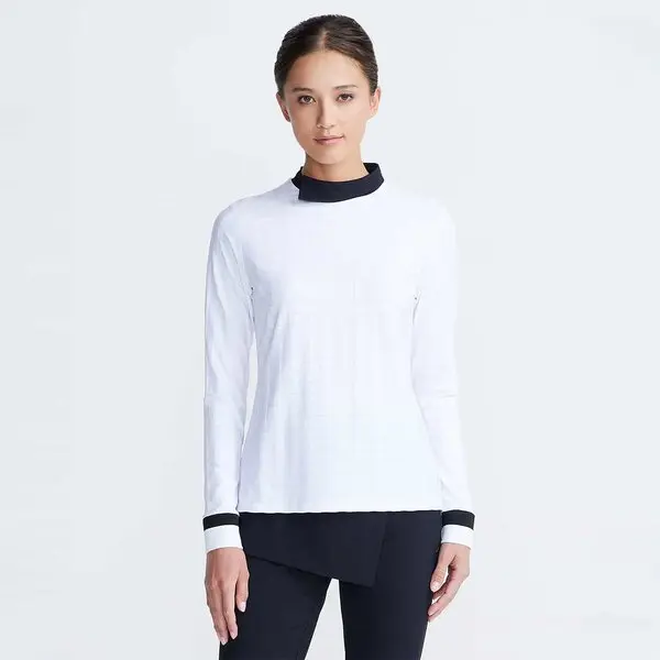 PXG Asymmetric Mock Neck Pullover