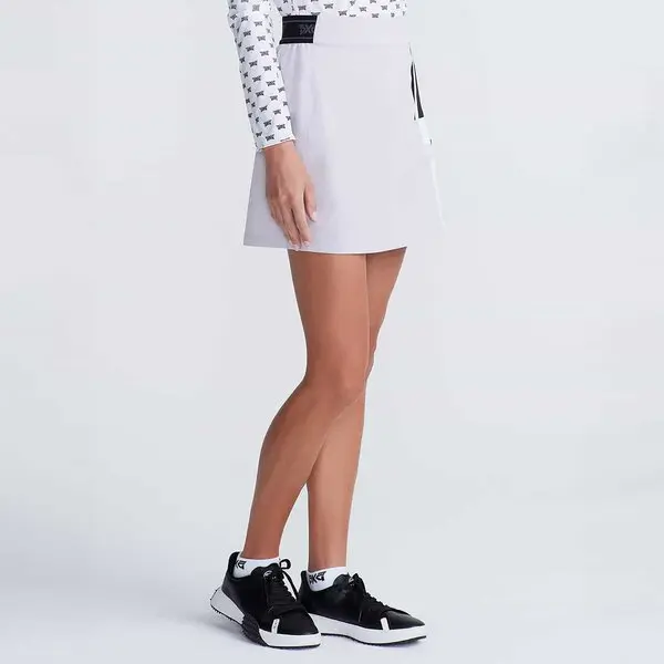 PXG Logo Striped A-line Skirt