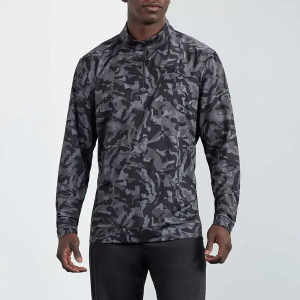 PXG Essential Fairway Camo 1/4 Zip Pullover - Black