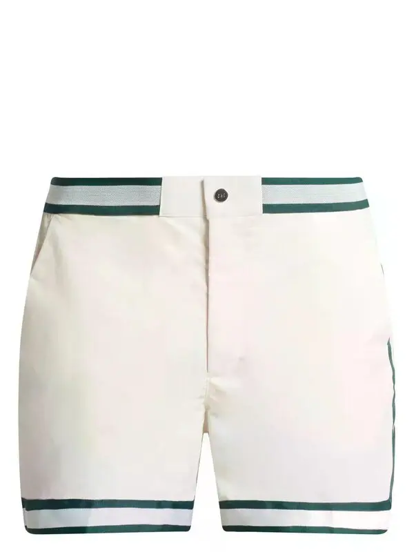 CHE Baller Striped Swim Shorts - White