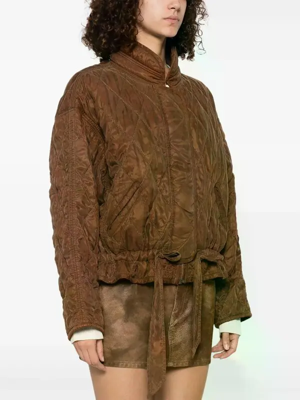 MARANT ETOILE Zakiane Quilted Jacket - Brown