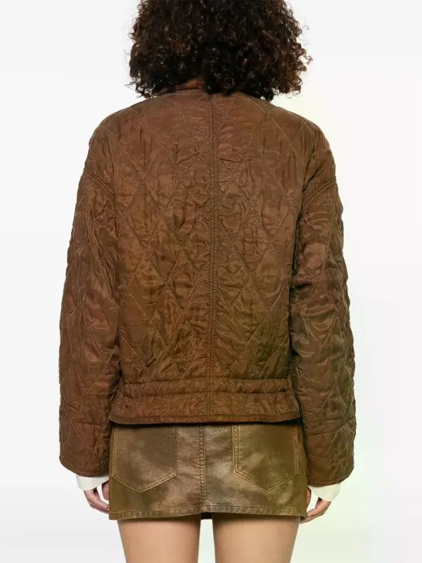 MARANT ETOILE Zakiane Quilted Jacket - Brown