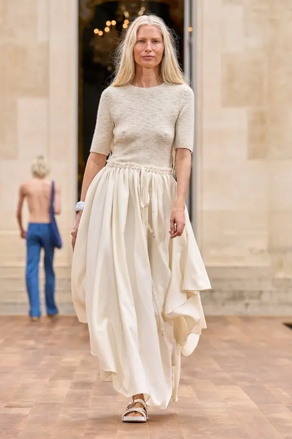 Gabriela Hearst Dea Pleated Maxi Skirt