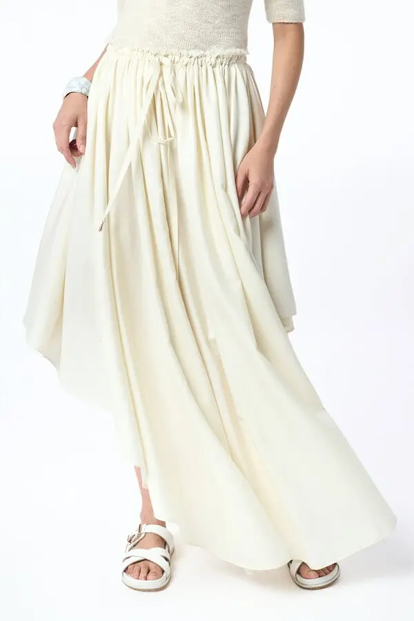 Gabriela Hearst Dea Pleated Maxi Skirt
