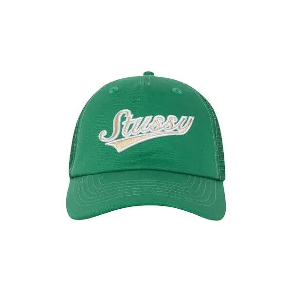 StÜssy Low Profile Athletic Trucker Snapback - Green