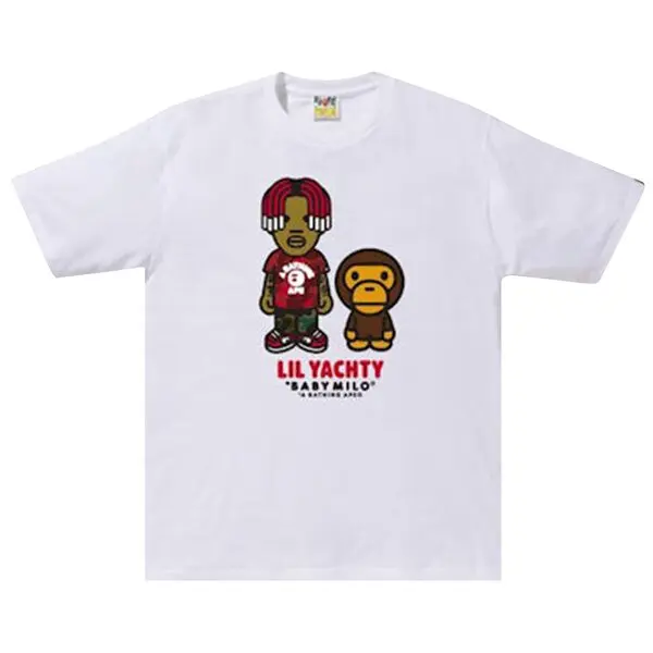 A BATHING APE Baby Milo X Lil Yachty Tee #1 - White