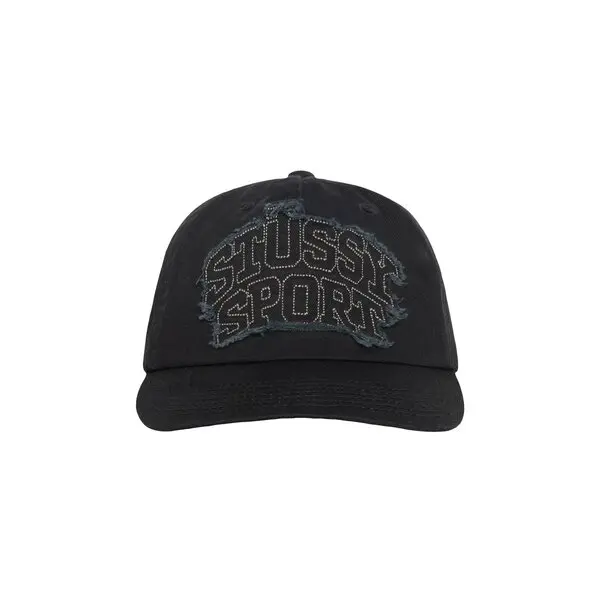 StÜssy Mid-depth Sport Patch Snapback - Black