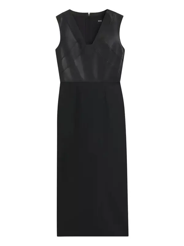 BOSS Panelled Midi Dress