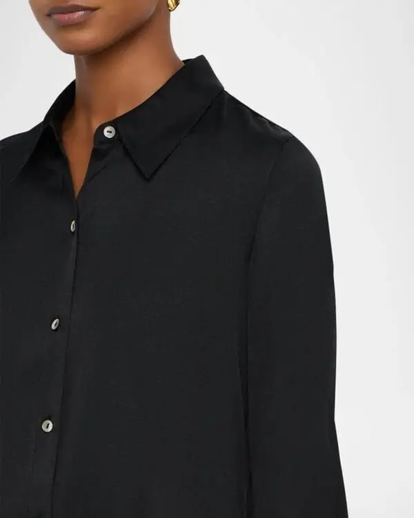 Vince Classic Slim-fit Shirt - Black