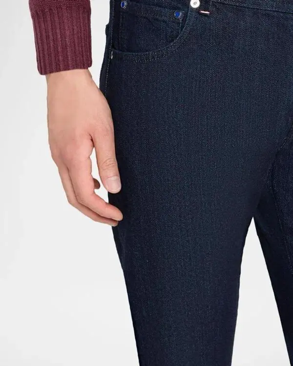 Kiton Dark Wash Straight-fit Jeans