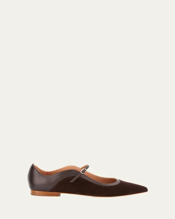MALONE SOULIERS Corina Pointed-toe Ballerina Flats