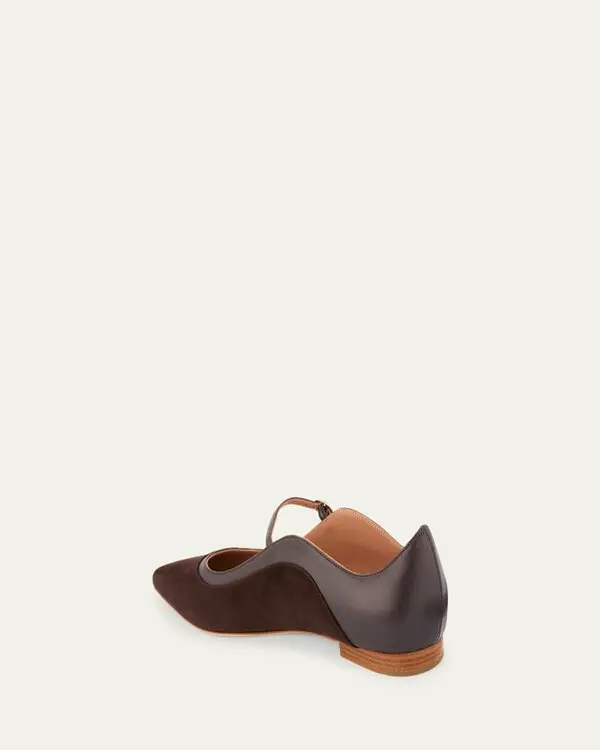 MALONE SOULIERS Corina Pointed-toe Ballerina Flats