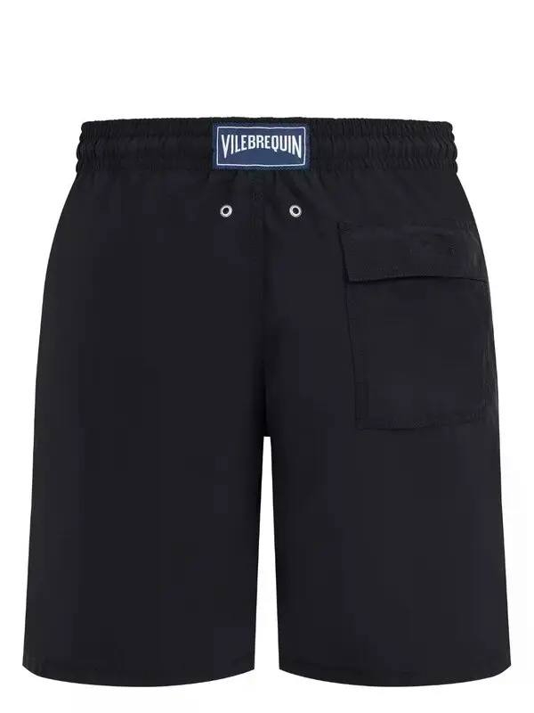 Vilebrequin Logo-patch Swim Shorts - Black