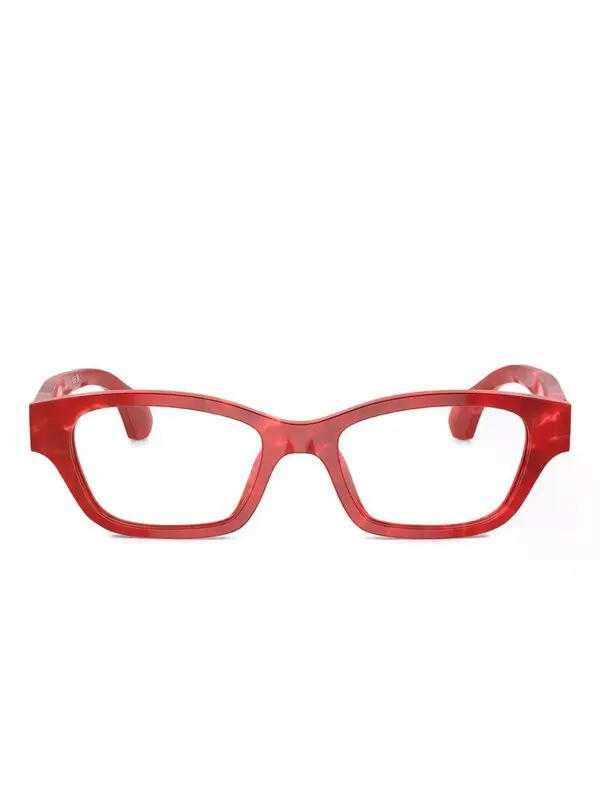 ALAIN MIKLI Geometric-framed Glasses - Red