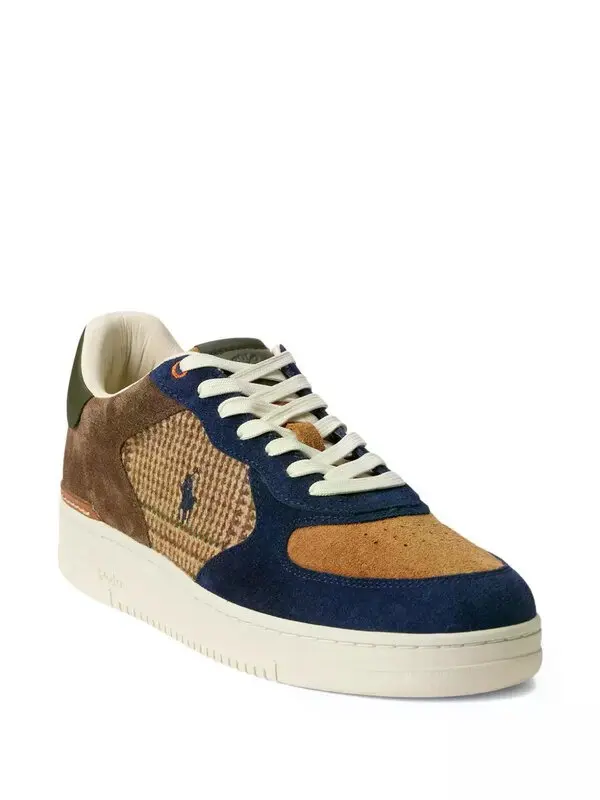 Polo Ralph Lauren Masters Suede-panelled Tweed Sneakers