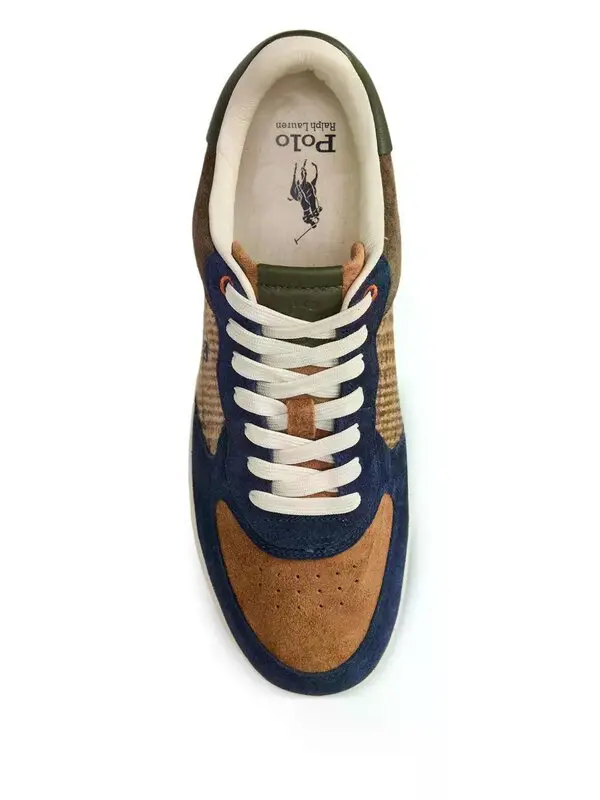 Polo Ralph Lauren Masters Suede-panelled Tweed Sneakers