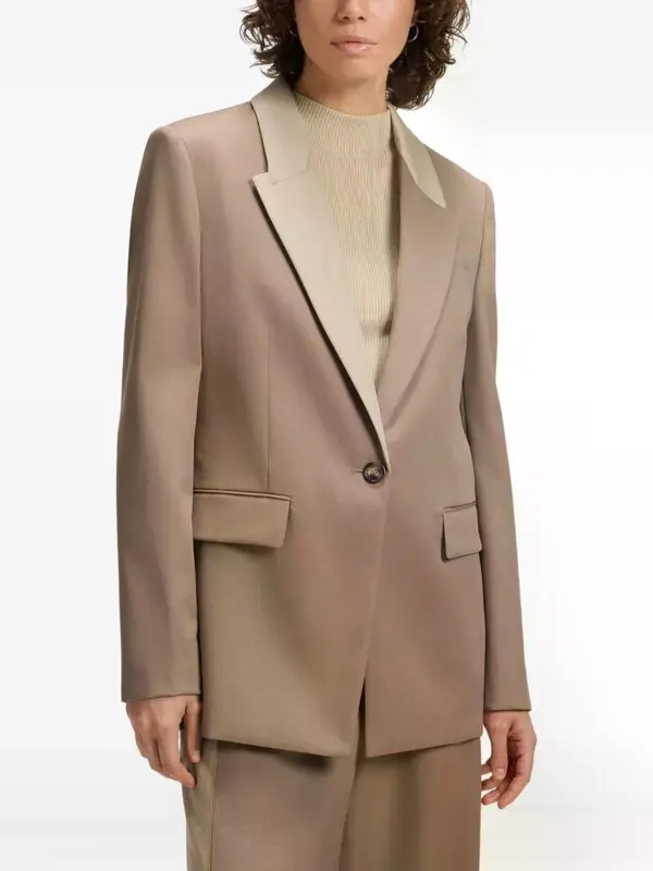 BOSS Contrast-lapel Wool Blazer