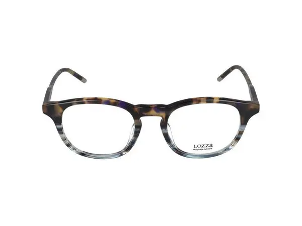 LOZZA Havana Striated Blue Optical Eyeglasses - Havana Striated Blue Glossy