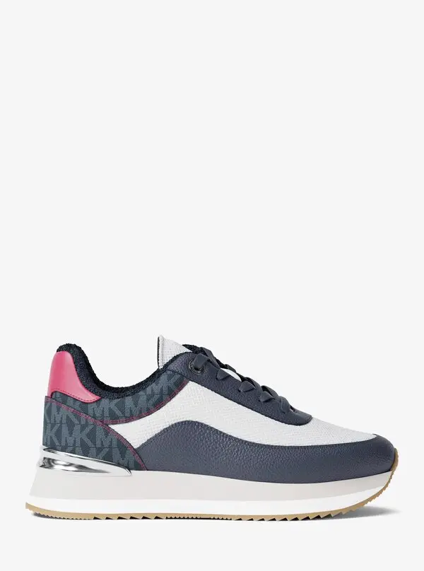 Michael Kors Hattie Mixed-media Trainer
