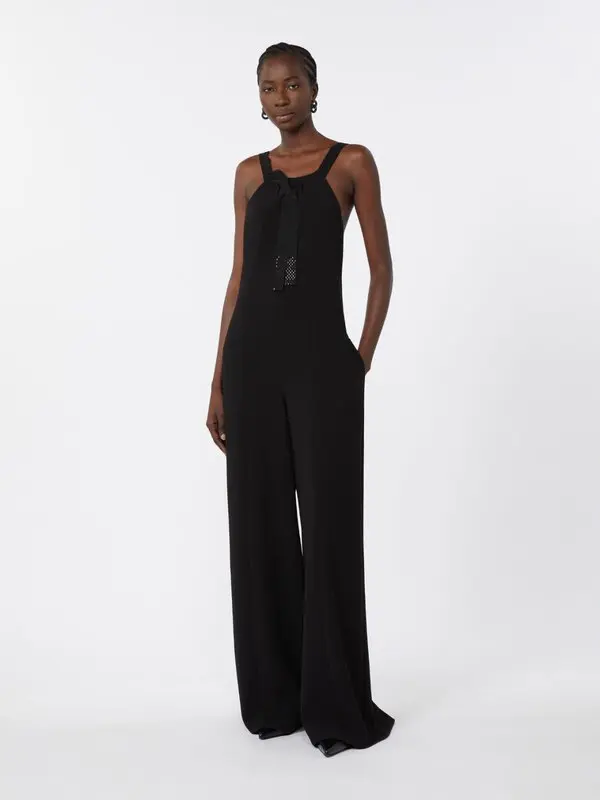 Max Mara Cady Dungaree Jumpsuit - Black