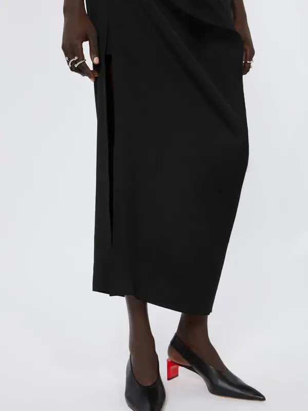 Max Mara Asymmetric Draped Skirt