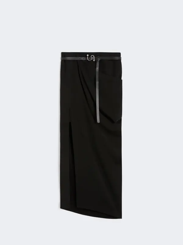 Max Mara Asymmetric Draped Skirt