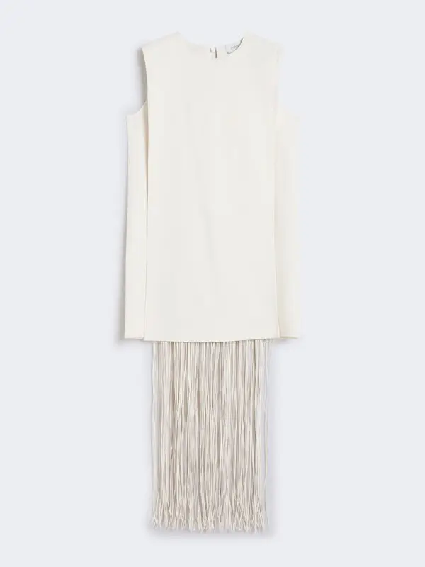 Max Mara Fringed Crewneck Mini Dress - Pink