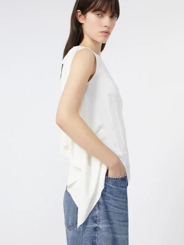 Max Mara Fitted T-shirt With Contrast Back