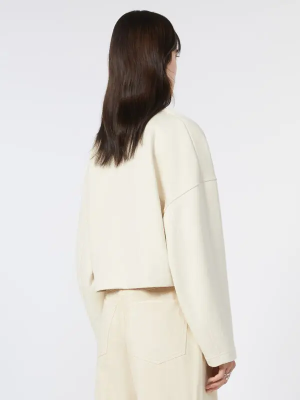 Max Mara Soft Sweatshirt With Double-layer Effect