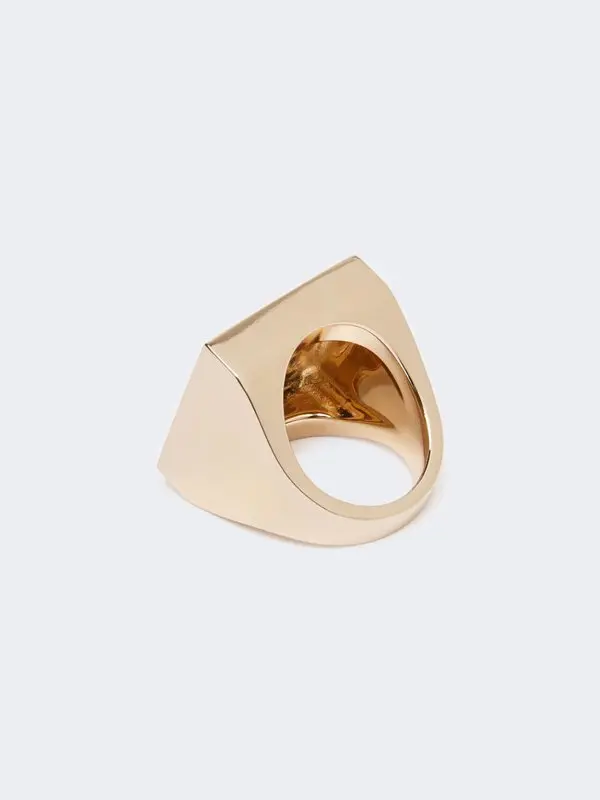 Max Mara Square Ring With Logo