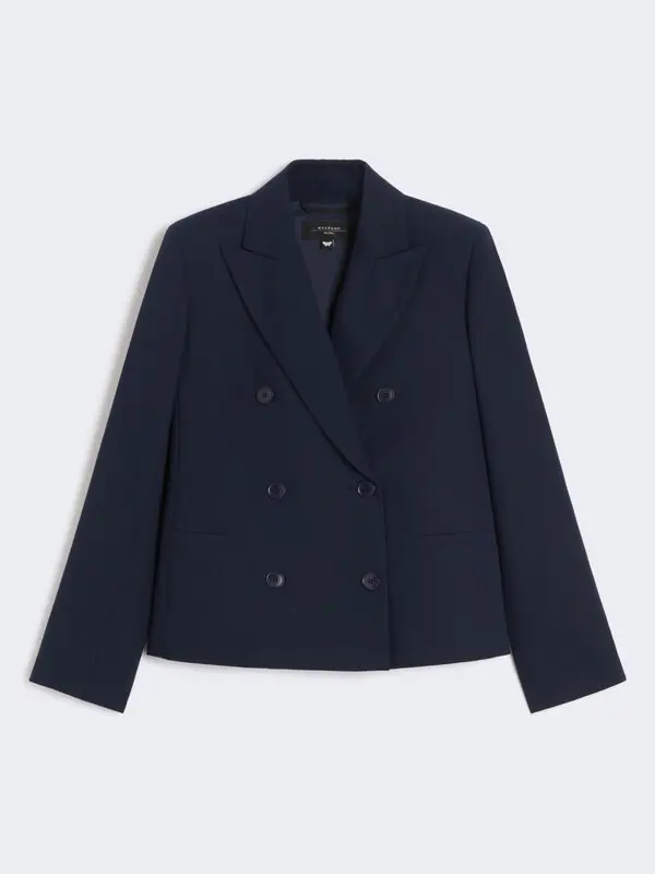 Max Mara Double-breasted Gabardine Jacket