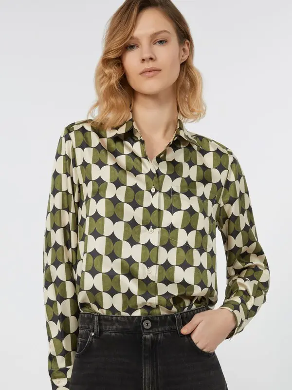 Max Mara Printed Twill Shirt