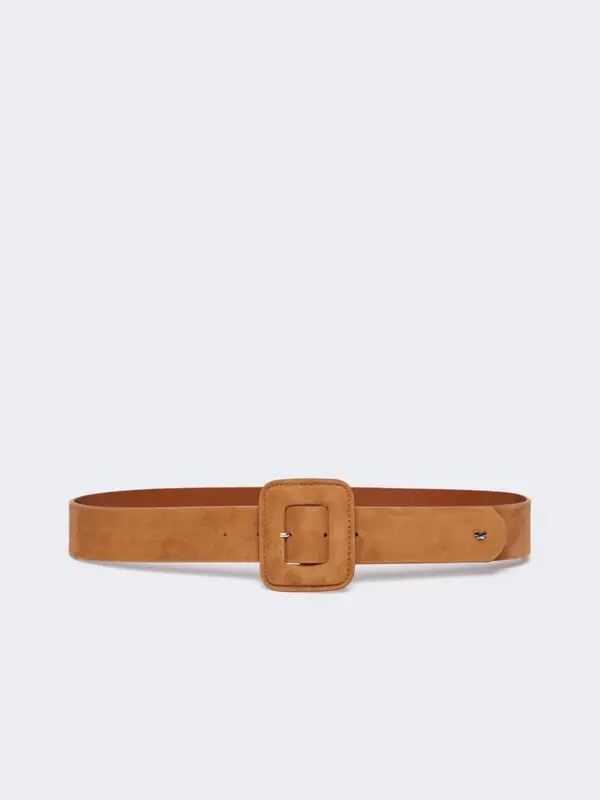 Max Mara Suede Belt - Brown