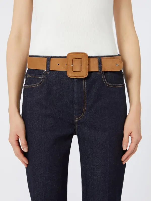 Max Mara Suede Belt - Brown