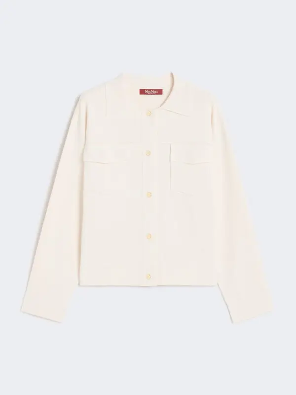 Max Mara Boxy-fit Stretch Viscose Trucker Jacket
