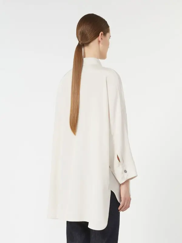 Max Mara Oversized Crepe De Chine Shirt