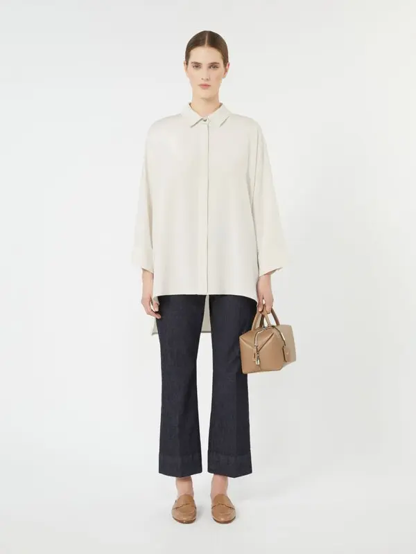 Max Mara Oversized Crepe De Chine Shirt