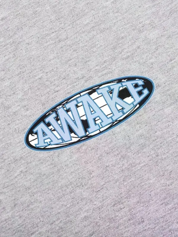 AWAKE NY Logo-print T-shirt - Grey