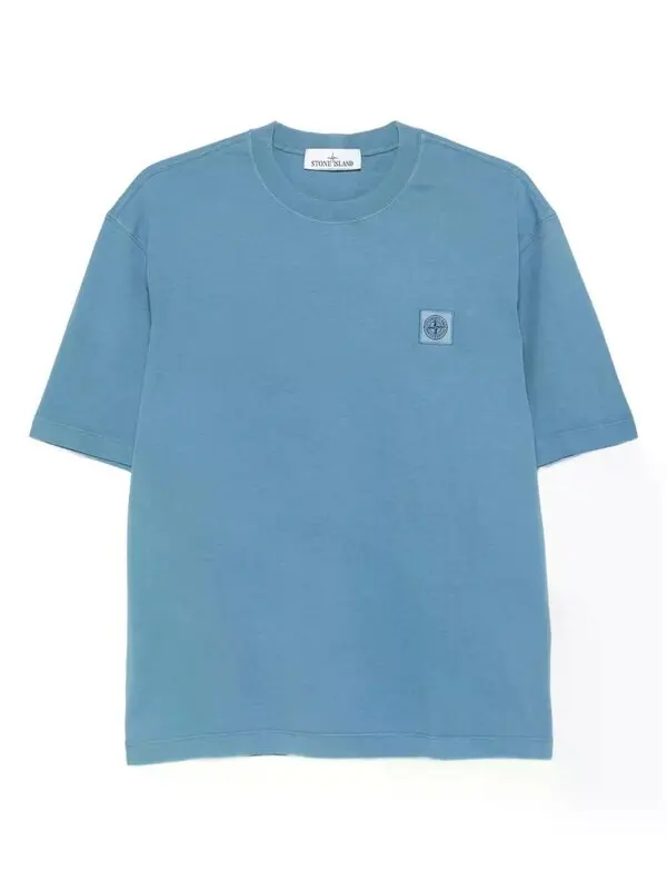 Stone Island Logo-patch Short-sleeve T-shirt - Blue