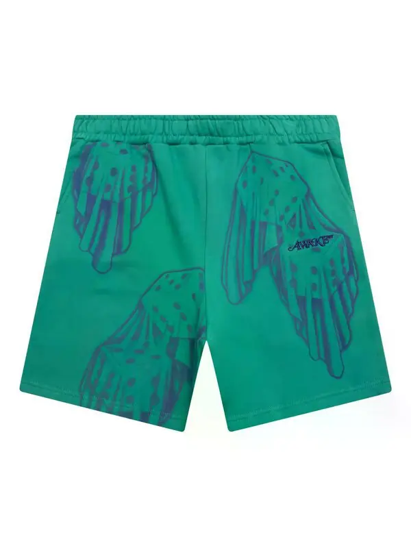 AWAKE NY Dice-print Track Shorts