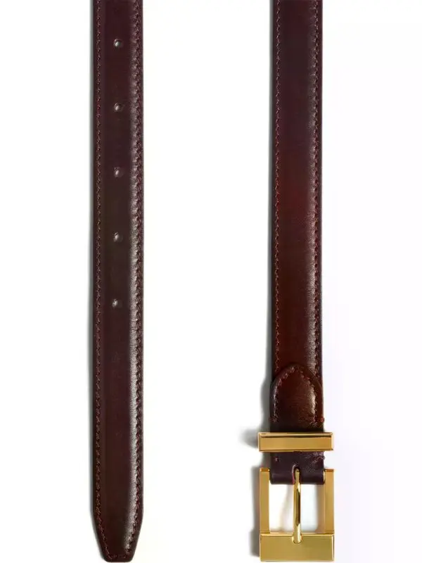 Khaite Leather Buckle Belt