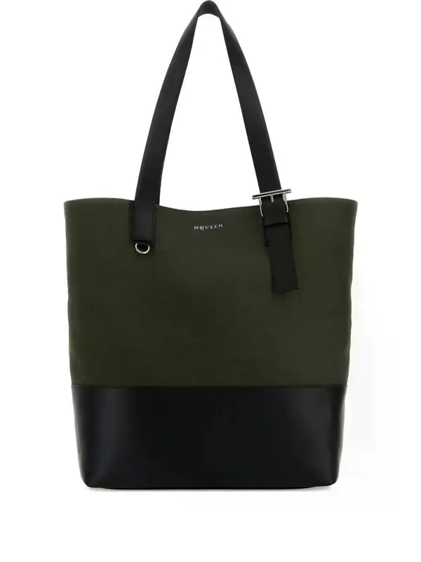 Alexander McQueen T-bar Buckle Shoulder Bag - Green