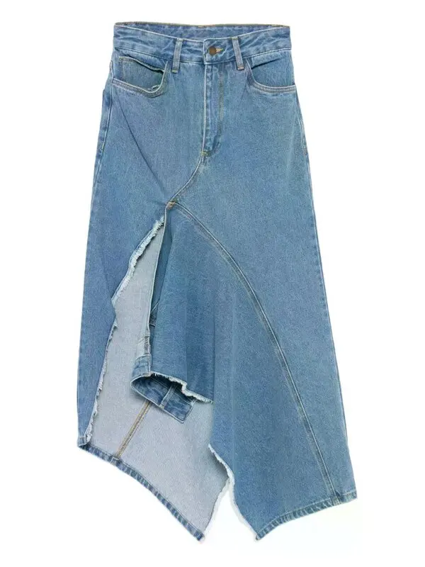 Monse Twisted Denim Skirt