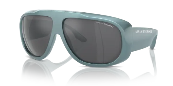 Armani Exchange Sunglasses Full Rim - Metalized Light Blue,grey