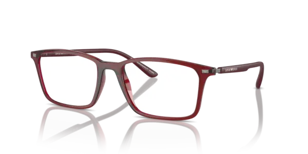 Emporio Armani Ea3237 Eyeglasses - Shiny Transparent Bordeaux