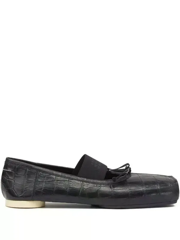 MAISON MARGIELA Numeric" Croc-embossed Ballet Flats