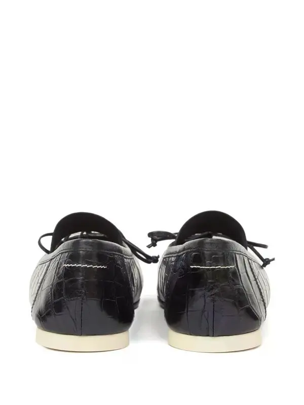 MAISON MARGIELA Numeric" Croc-embossed Ballet Flats