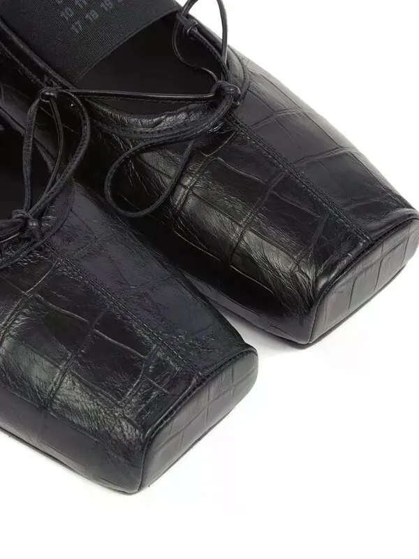MAISON MARGIELA Numeric" Croc-embossed Ballet Flats